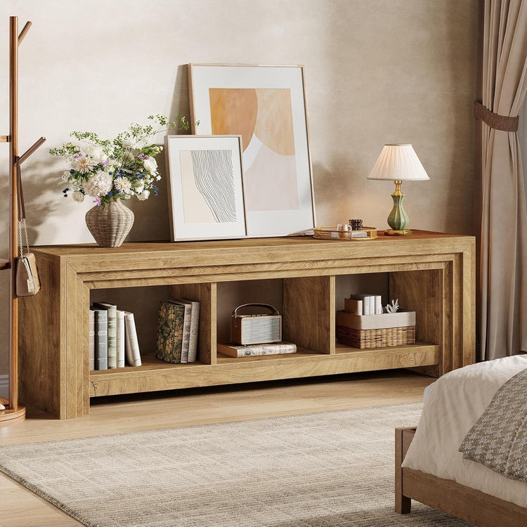 63" TV Stand, Entertainment Center Media Console for TVs Up to 75"